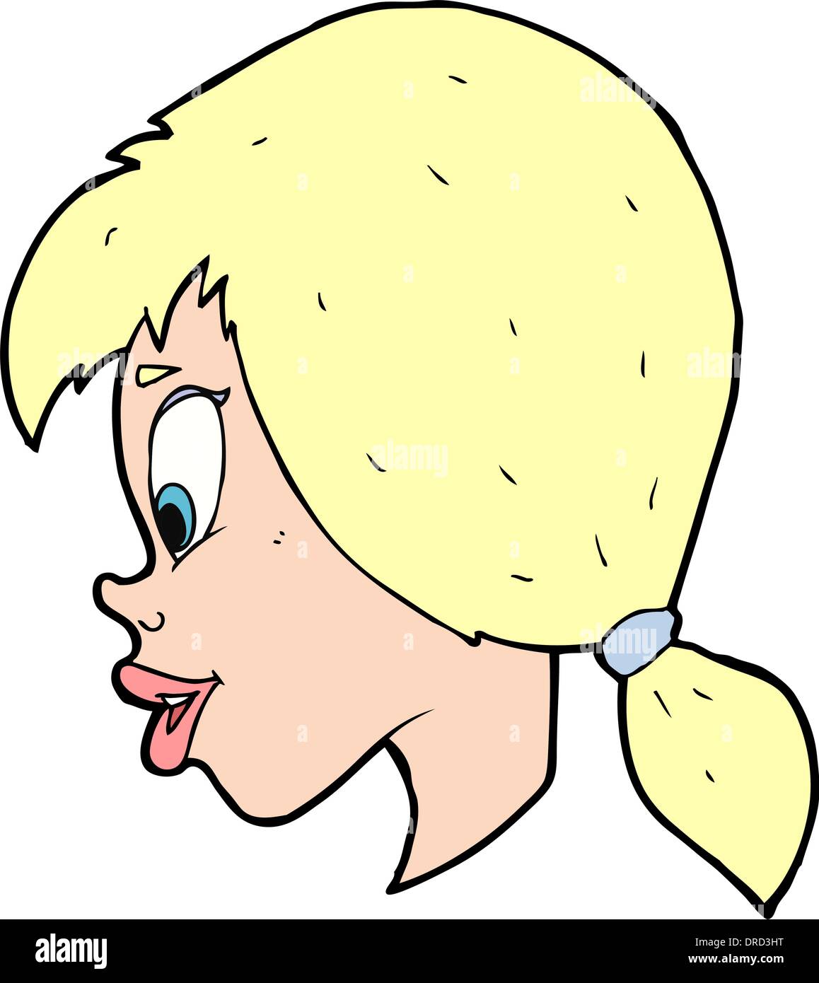 cartoon pretty female face Stock Vector Image & Art - Alamy