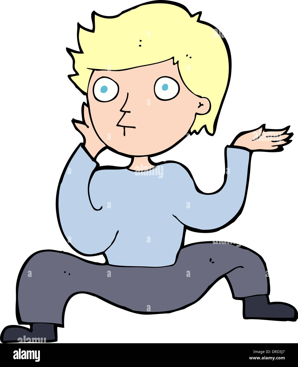 Cartoon boy doing crazy dance hi-res stock photography and images - Alamy