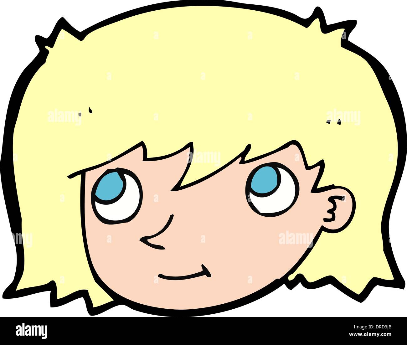 cartoon female face Stock Vector Image & Art - Alamy