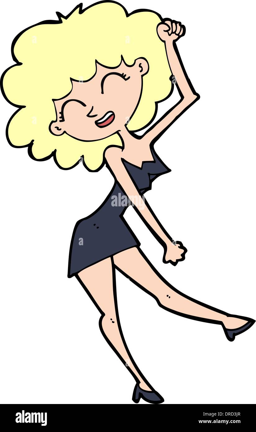 cartoon dancing woman Stock Vector Image & Art - Alamy
