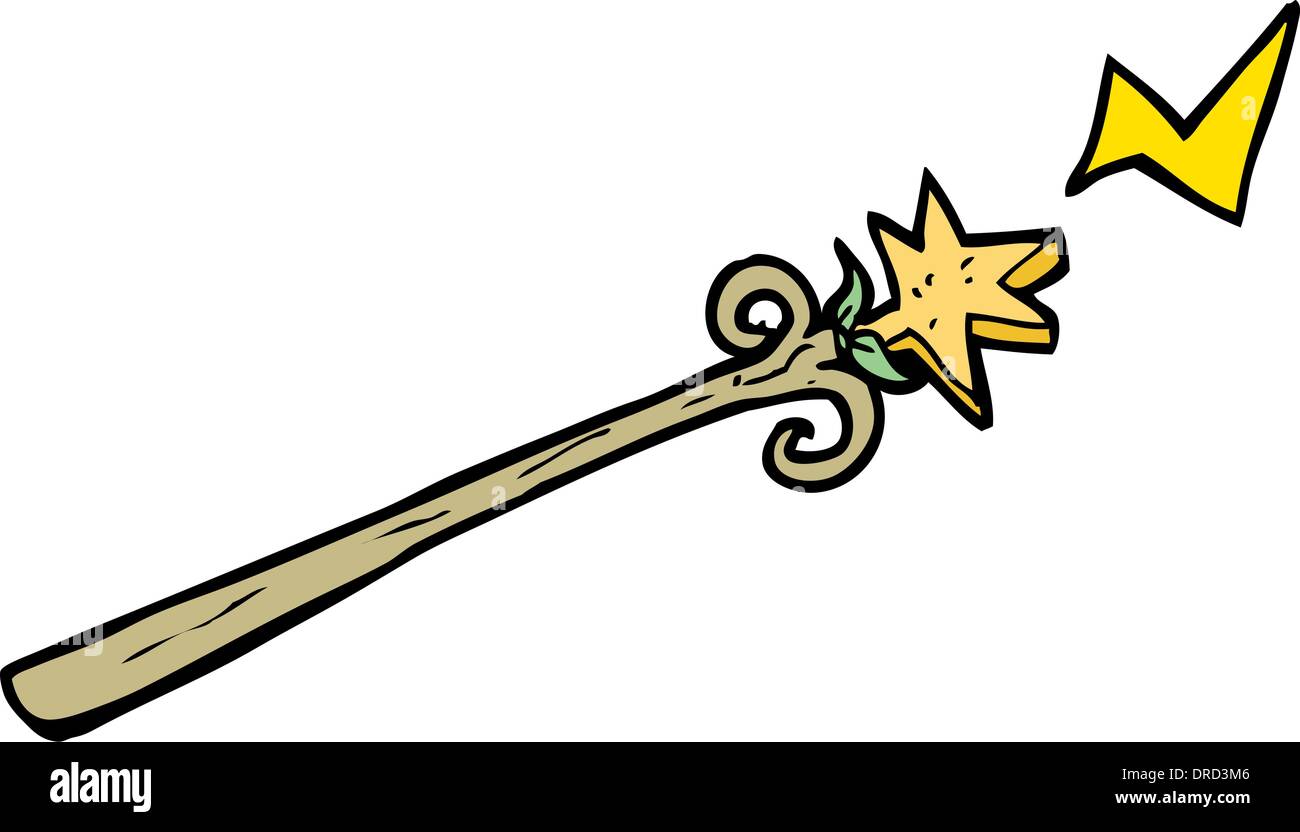 cartoon magic wand Stock Vector Image & Art - Alamy