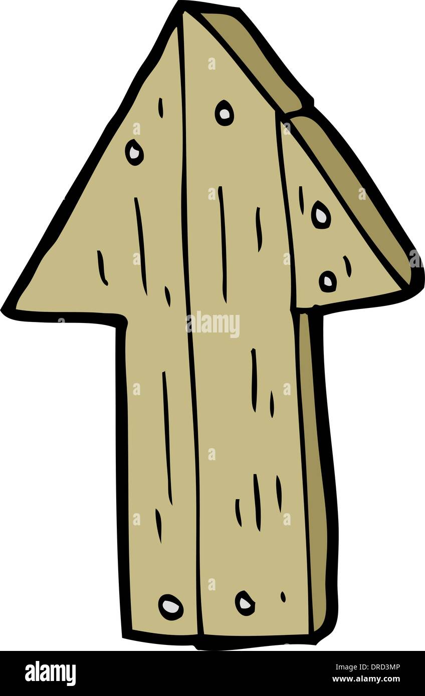 cartoon wooden direction arrow Stock Vector Image & Art - Alamy