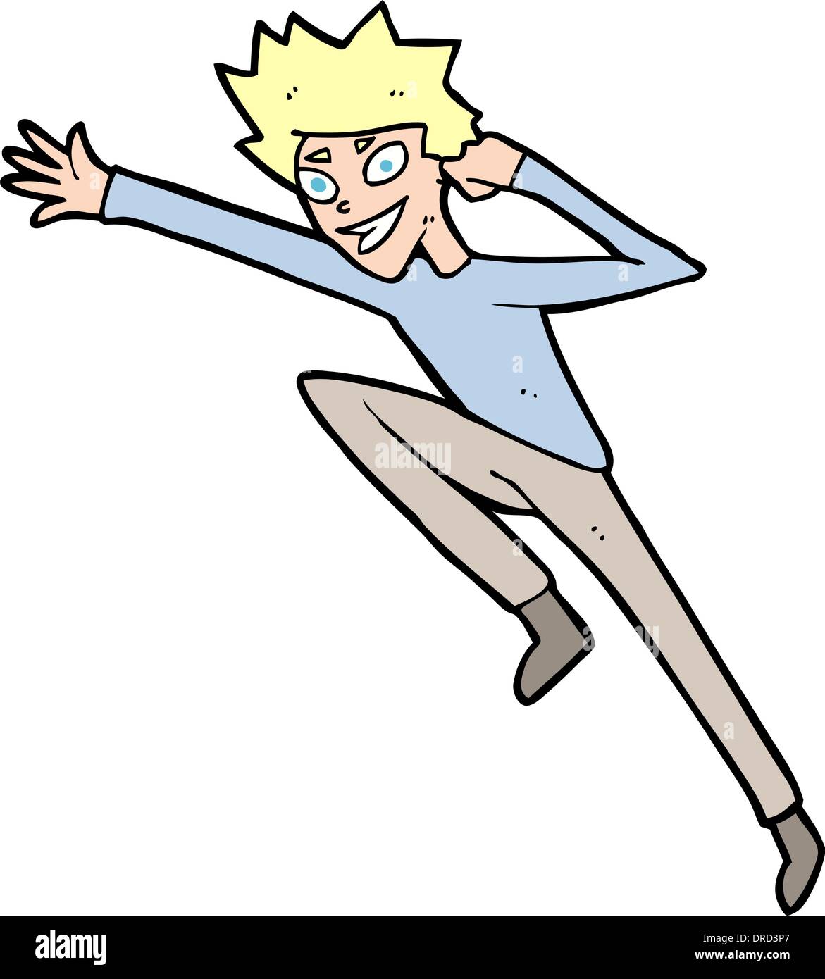 cartoon jumping man Stock Vector Image & Art - Alamy