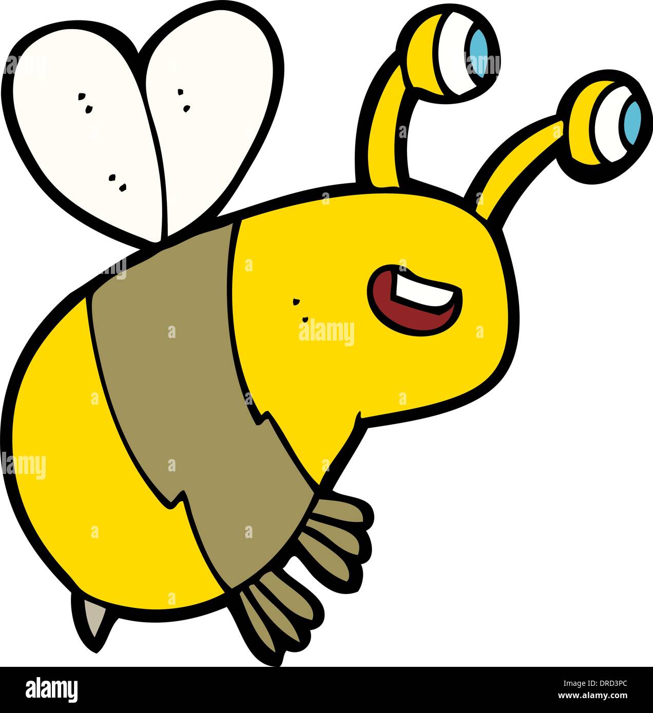cartoon happy bee Stock Vector Image & Art - Alamy