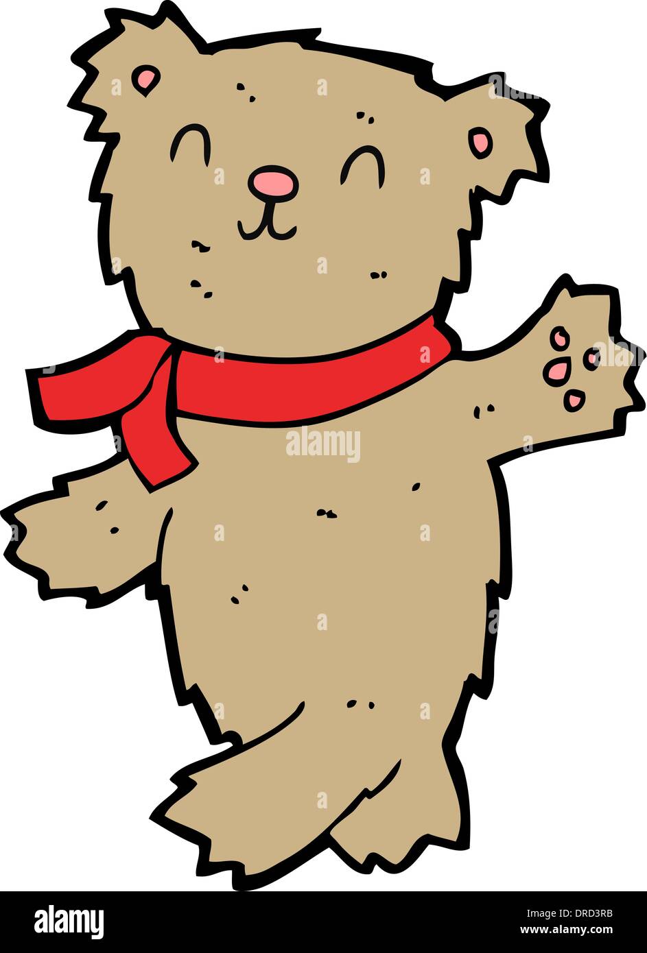 cartoon waving teddy bear Stock Vector Image & Art - Alamy