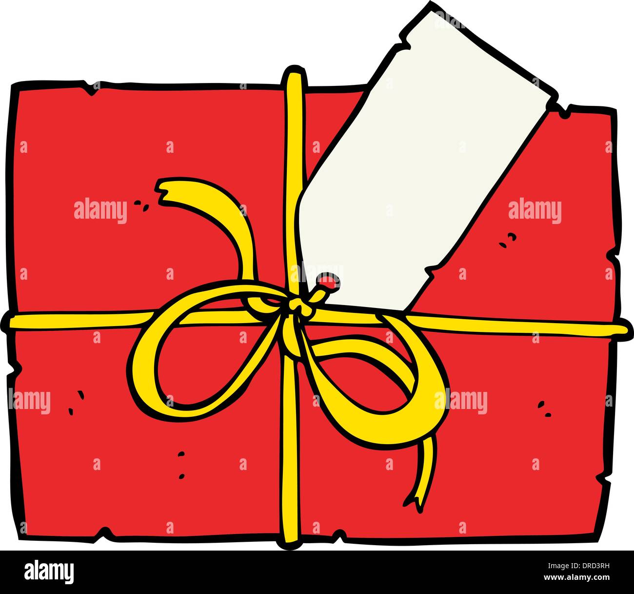 cartoon wrapped present Stock Vector Image & Art - Alamy