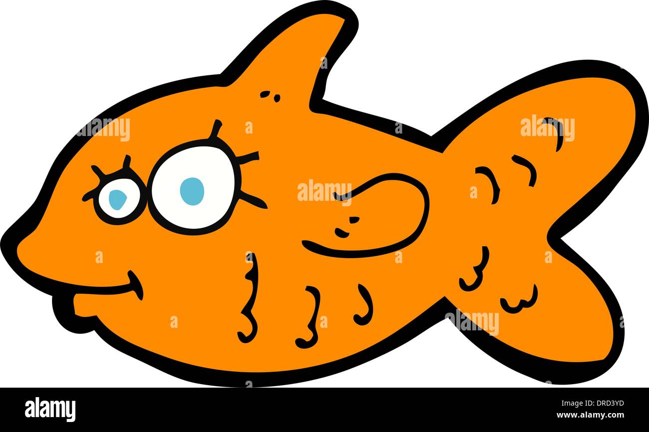 cartoon happy goldfish Stock Vector Image & Art - Alamy