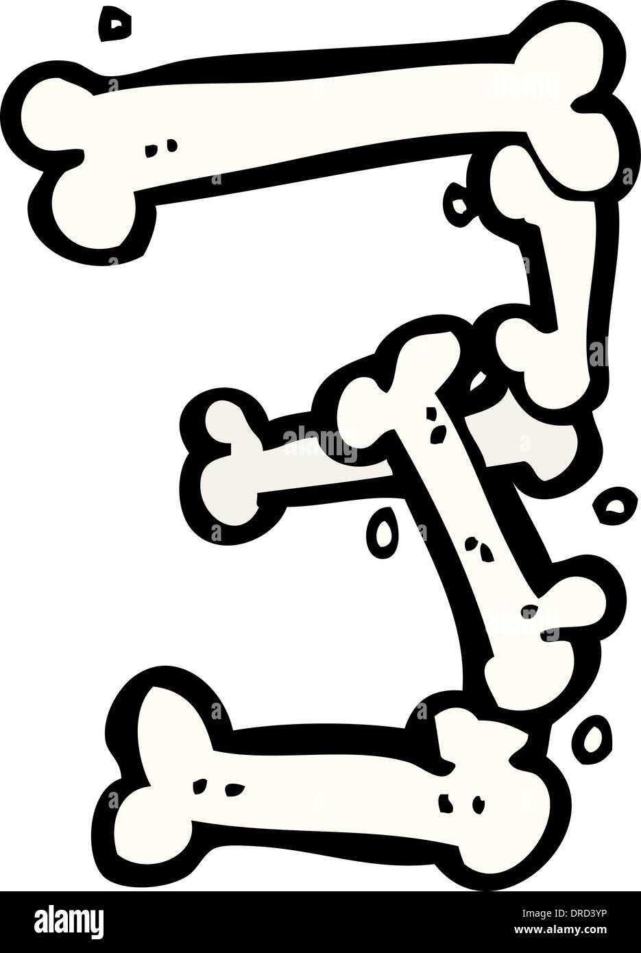 cartoon halloween bone number Stock Vector Image & Art - Alamy