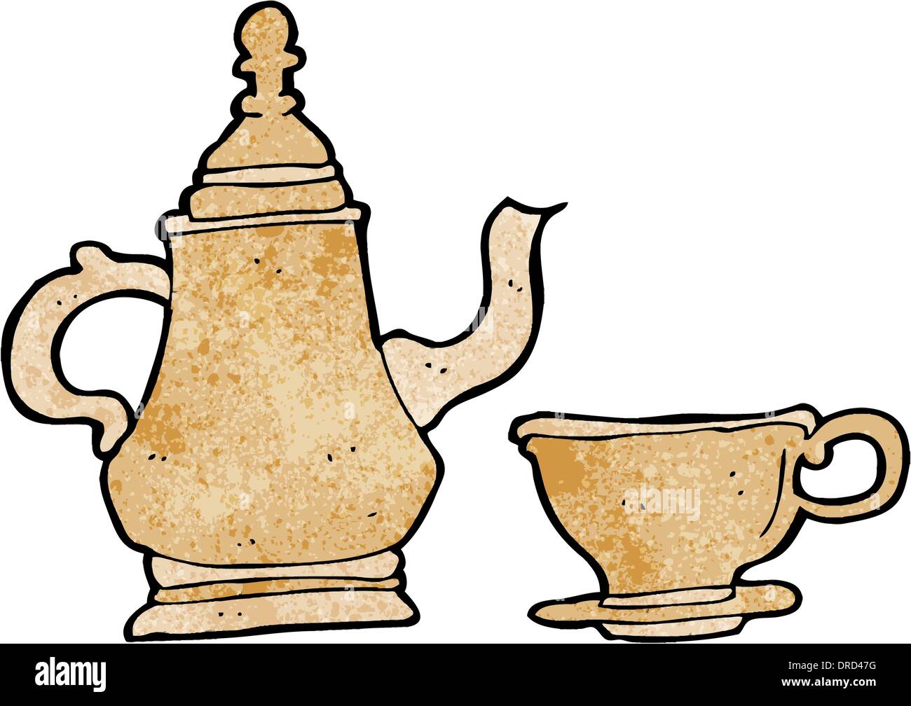 cartoon coffee pot and cup Stock Vector Image & Art - Alamy