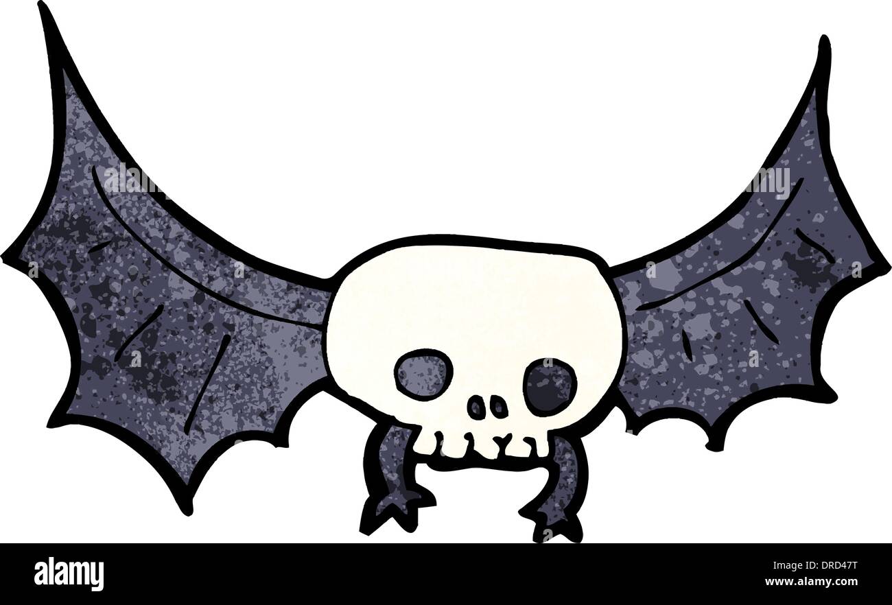 cartoon spooky skull bat Stock Vector Image & Art - Alamy