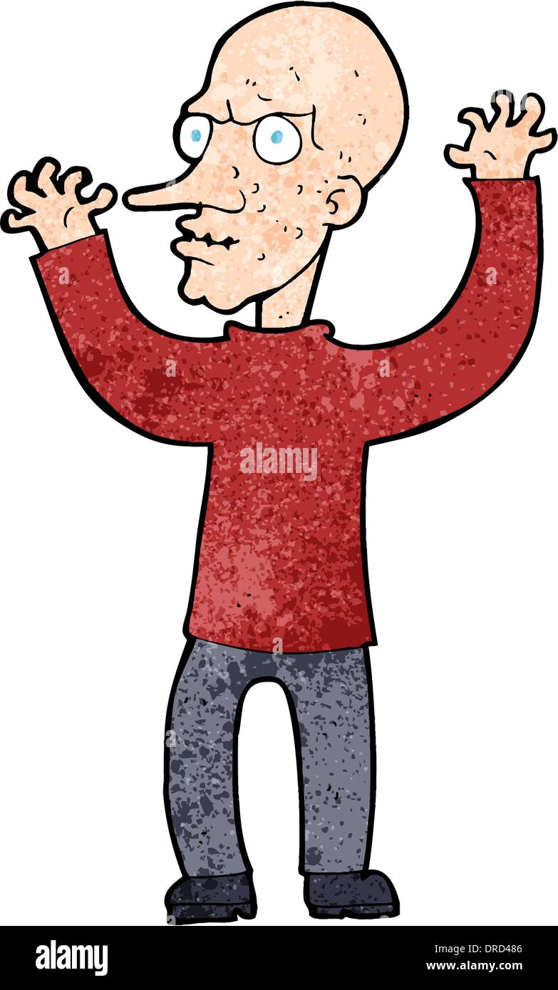 cartoon mean man Stock Vector Image & Art - Alamy
