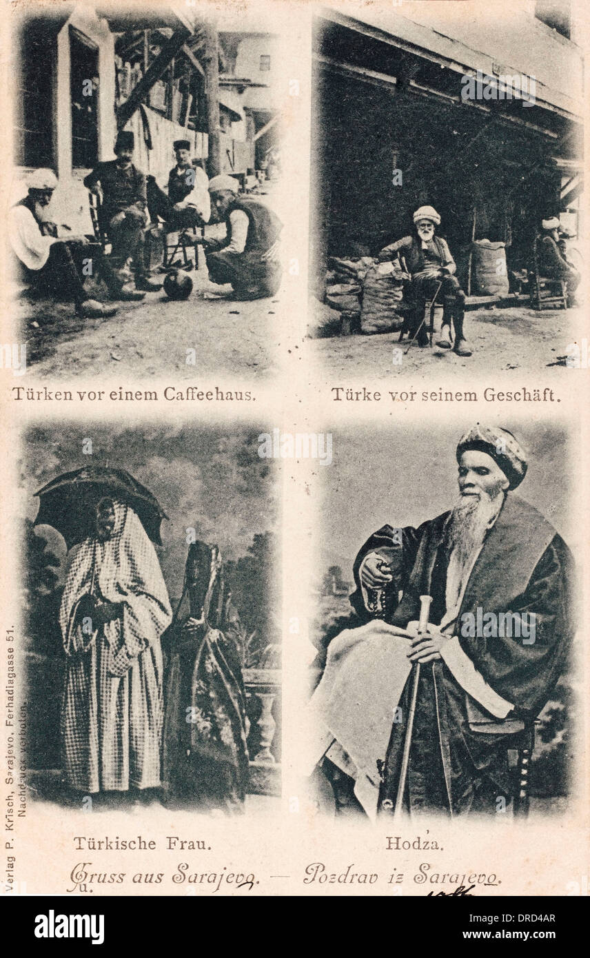 Bosnia - Sarajevo - Turkish Types Stock Photo - Alamy