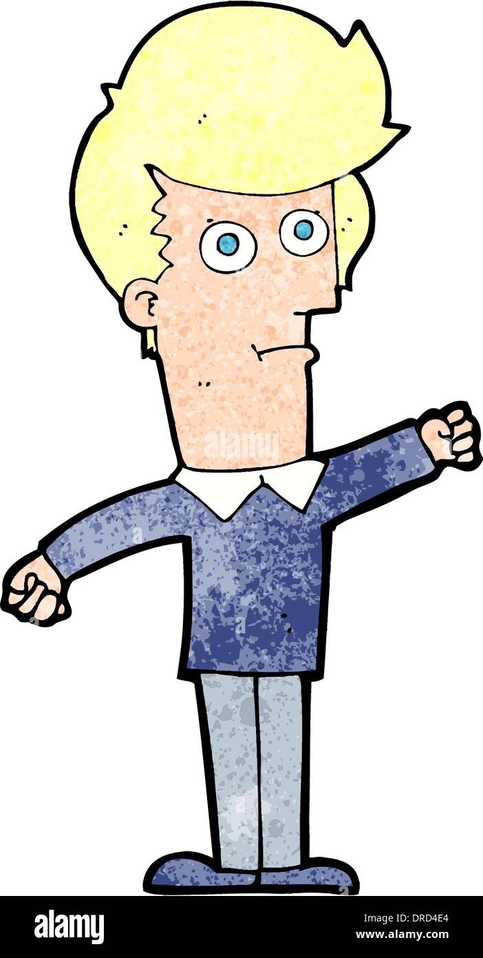 cartoon man punching Stock Vector Image & Art - Alamy