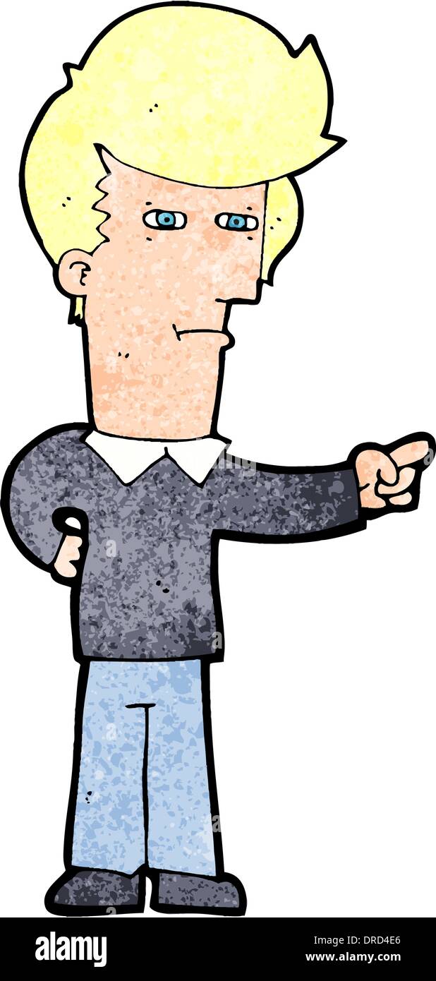 cartoon man pointing Stock Vector Image & Art - Alamy