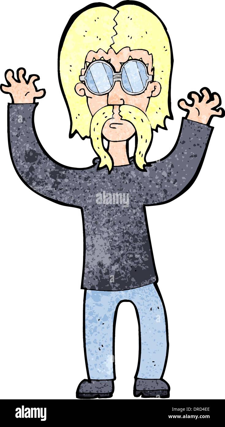 cartoon hippie man waving arms Stock Vector Image & Art - Alamy