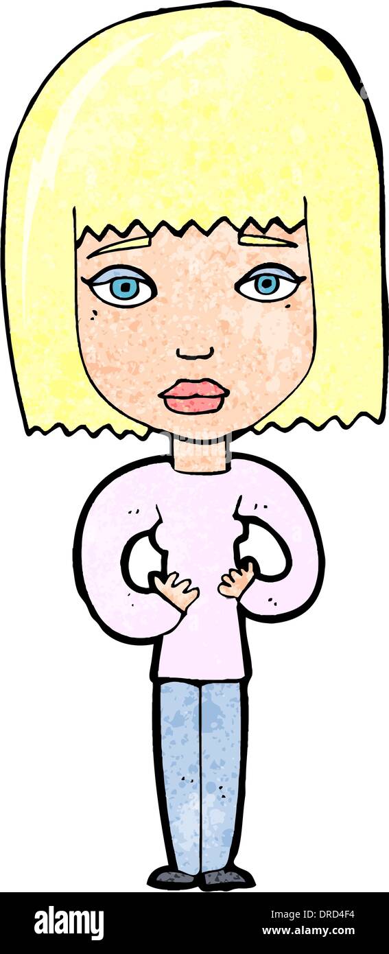 cartoon woman indicating self Stock Vector Image & Art - Alamy