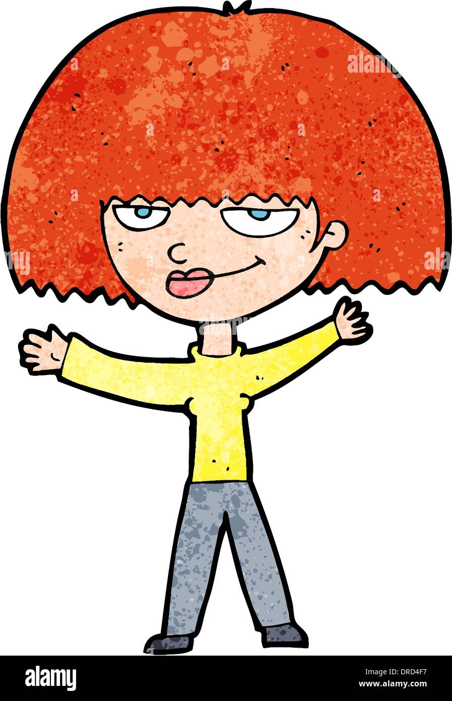 cartoon smug woman Stock Vector Image & Art - Alamy