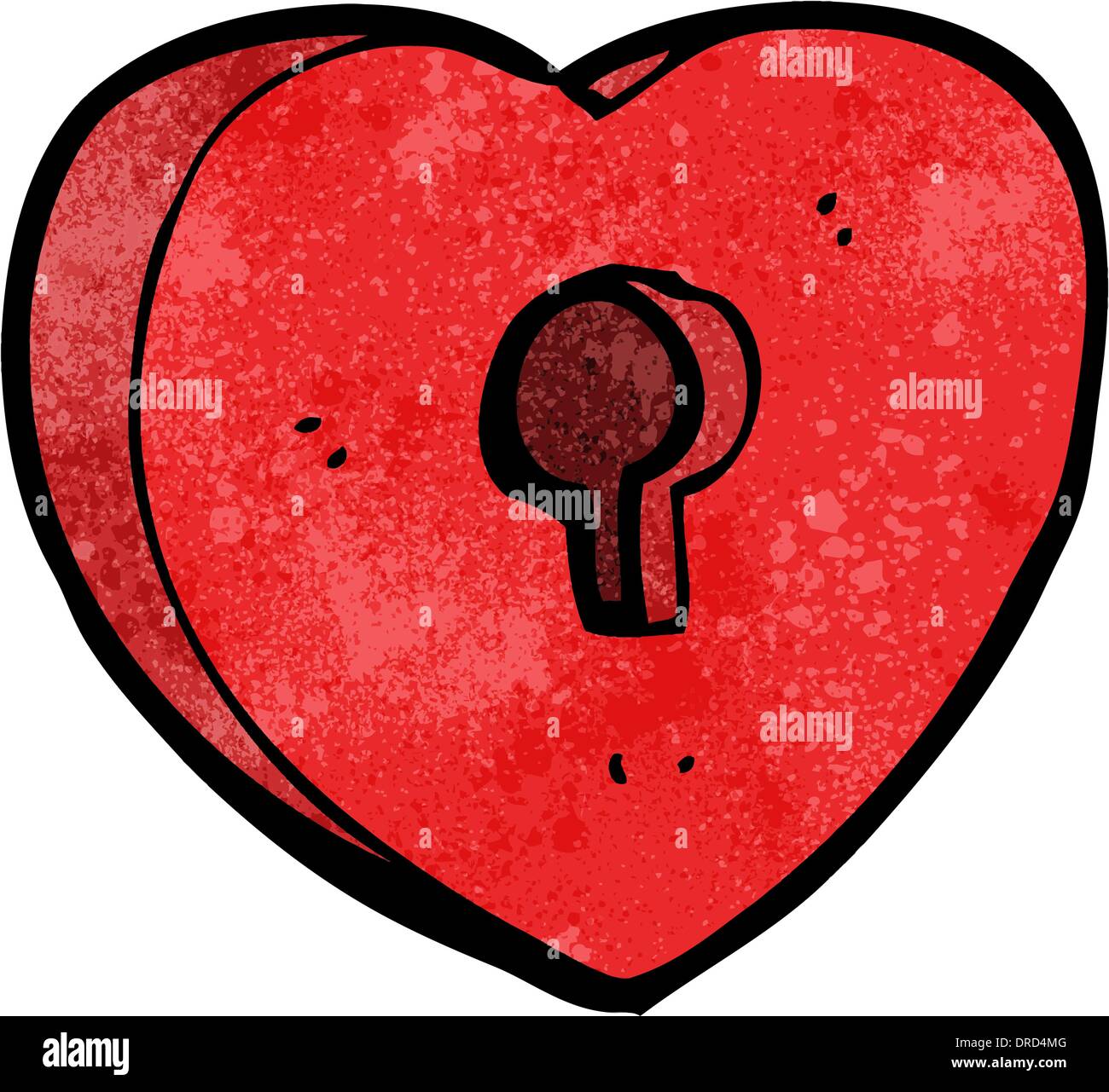 cartoon heart with keyhole Stock Vector Image & Art - Alamy