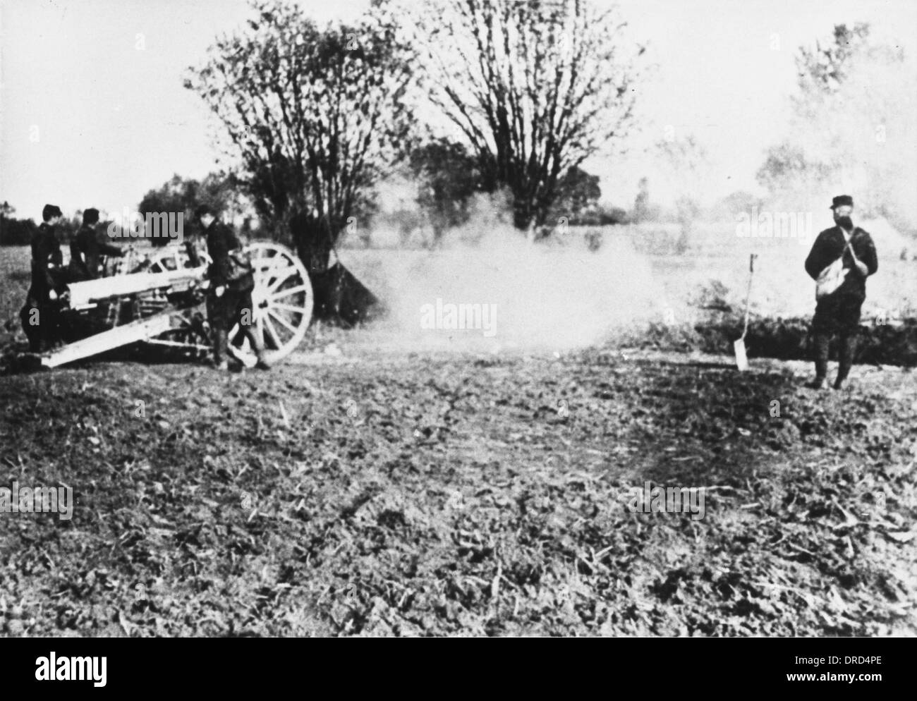 Field artillery battery Black and White Stock Photos & Images - Alamy