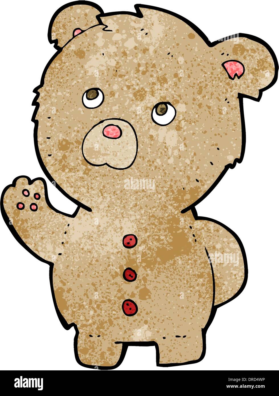 cartoon waving teddy bear Stock Vector Image & Art - Alamy