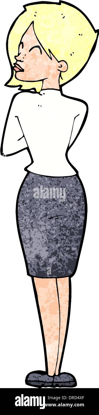 cartoon businesswoman ignoring Stock Vector Image & Art - Alamy