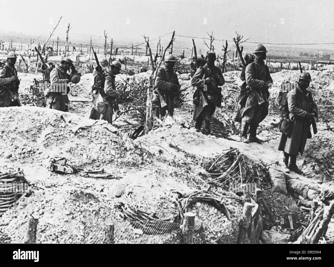 Wwi french infantry Black and White Stock Photos & Images - Alamy