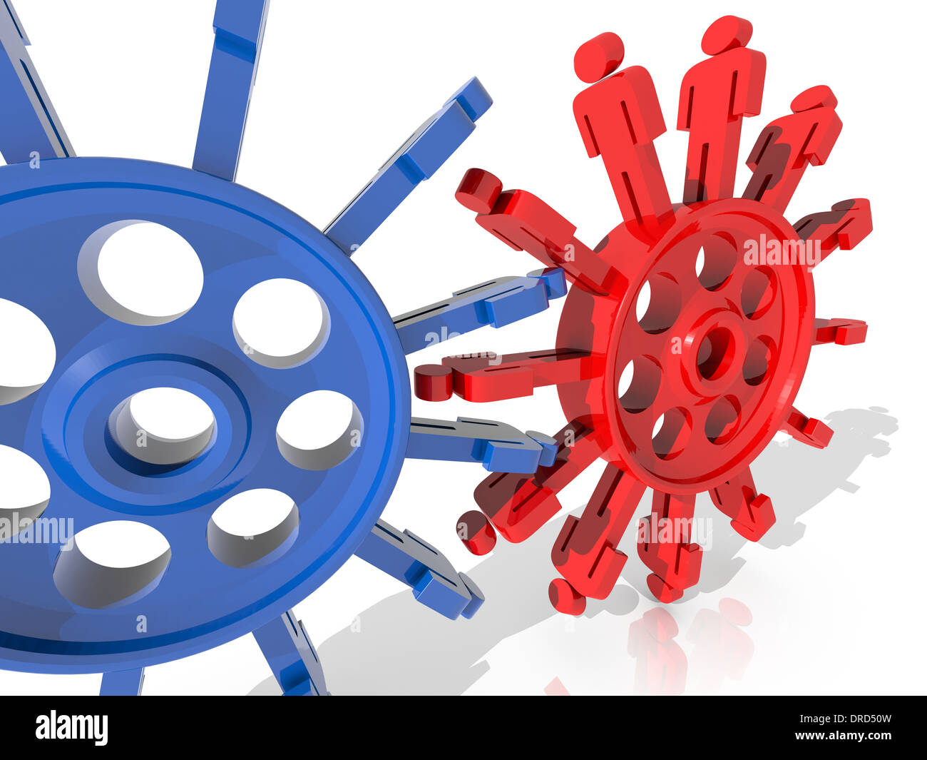 Concept two teams working together hi-res stock photography and images ...