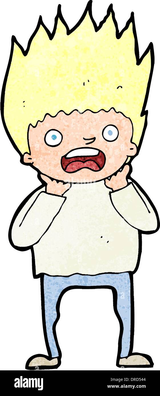 cartoon man panicking Stock Vector Image & Art - Alamy