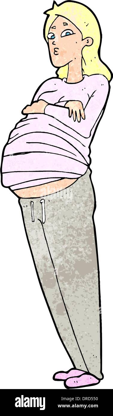 cartoon pregnant woman Stock Vector Image & Art - Alamy