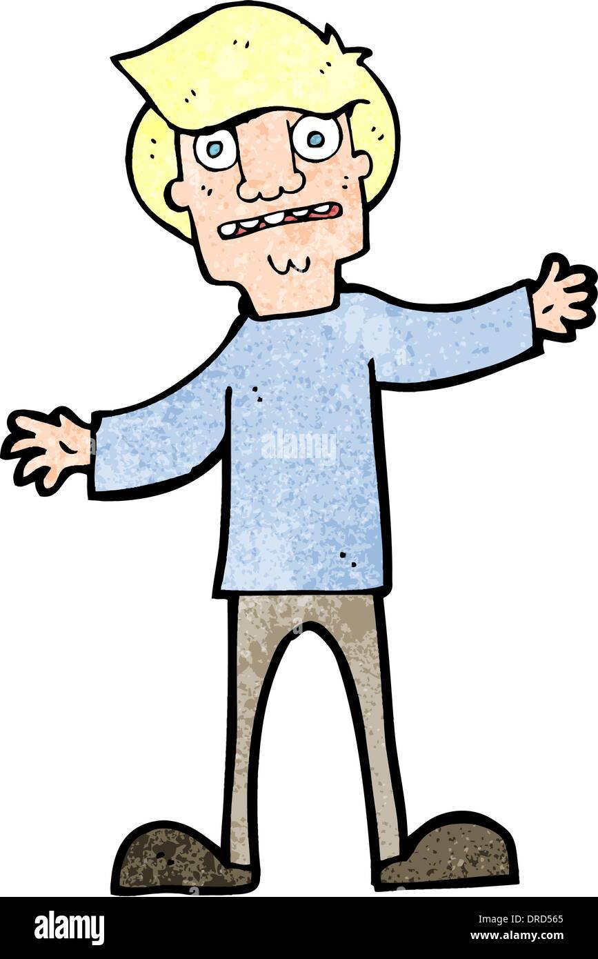 cartoon surprised man Stock Vector Image & Art - Alamy