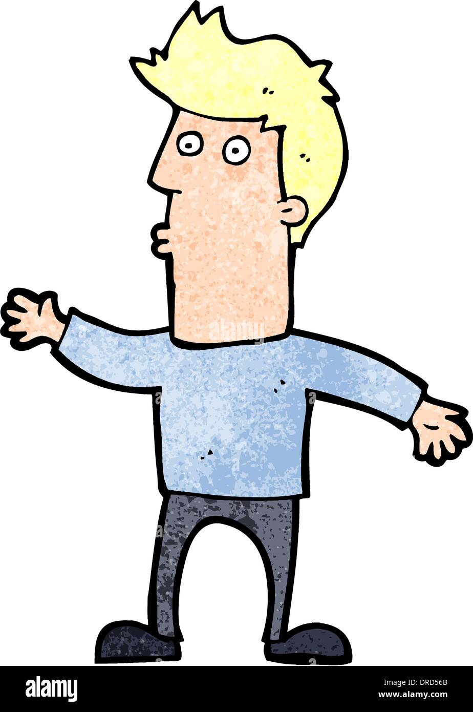 cartoon surprised man Stock Vector Image & Art - Alamy