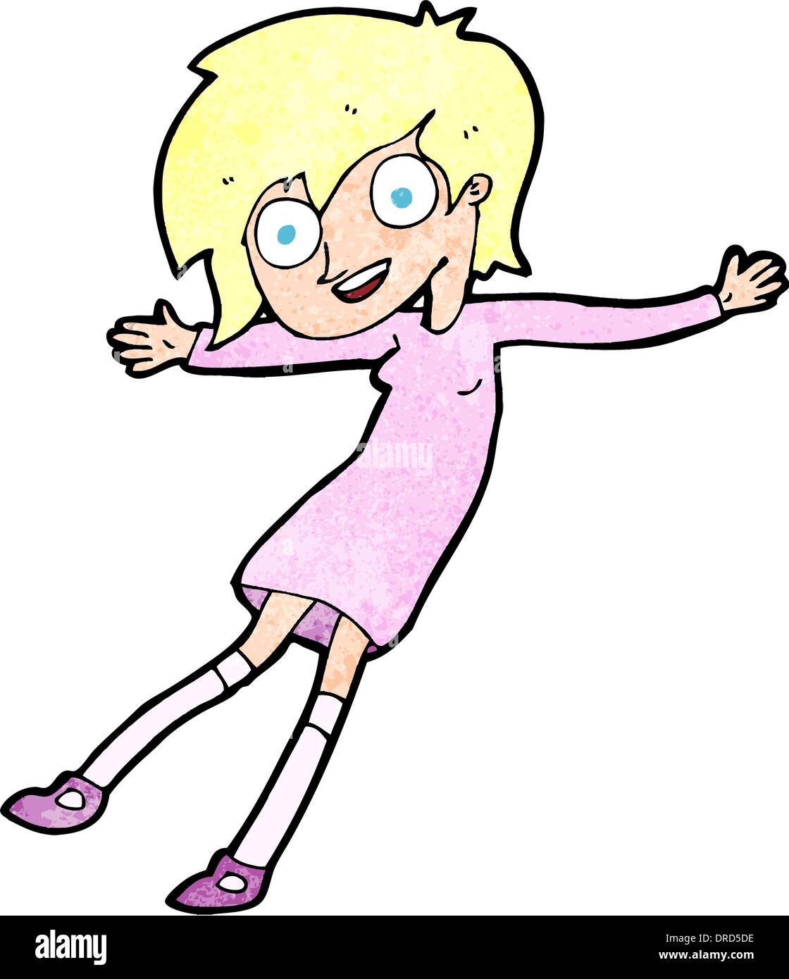 cartoon crazy excited girl Stock Vector Image & Art - Alamy