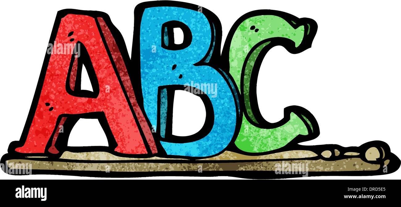 cartoon ABC letters Stock Vector Image & Art - Alamy