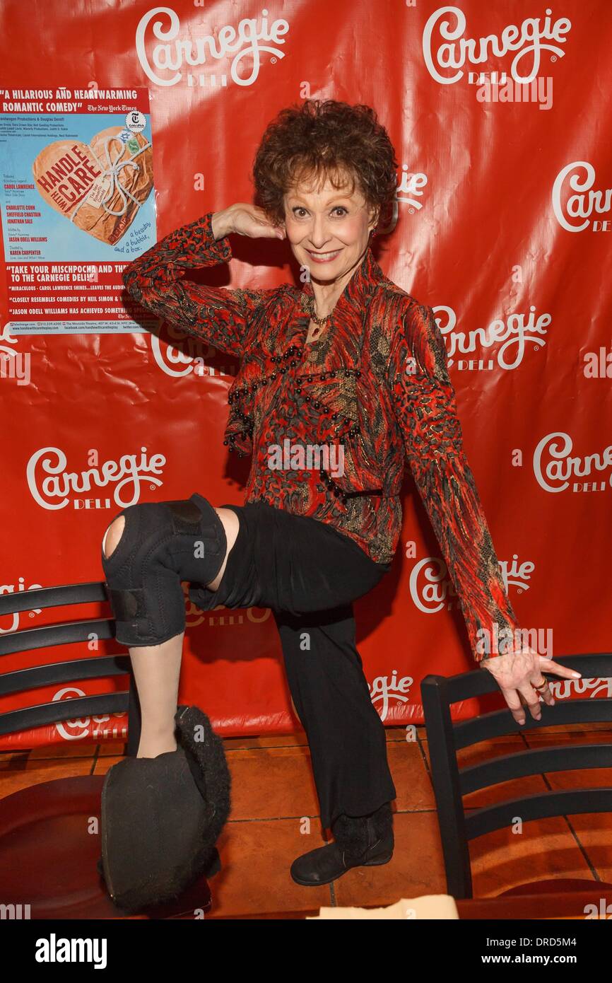 New York, NY, USA. 23rd Jan, 2014. Carol Lawrence in attendance for ...