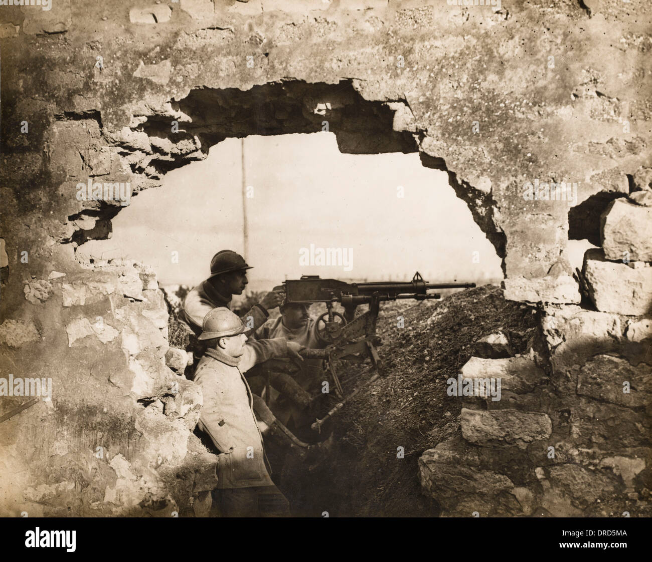 French Machine Gun WWI Stock Photo - Alamy