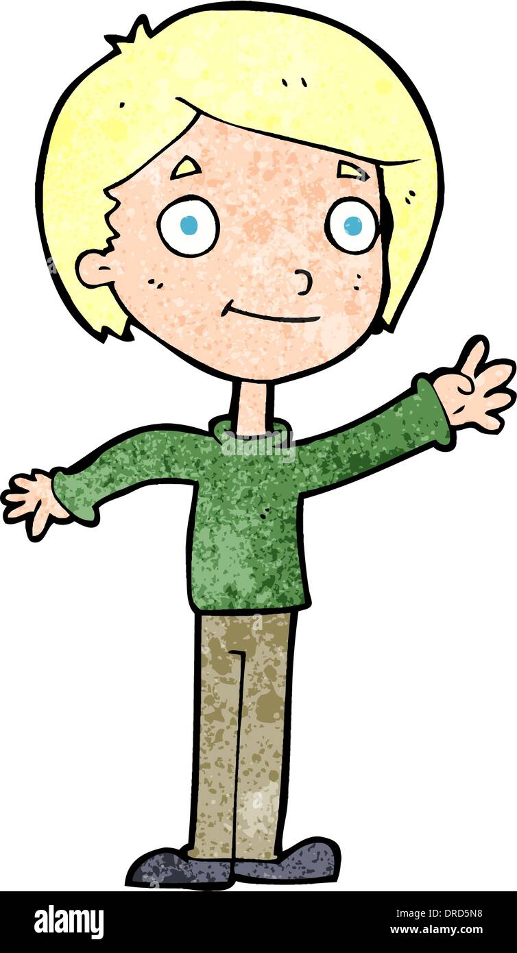 cartoon happy boy Stock Vector Image & Art - Alamy