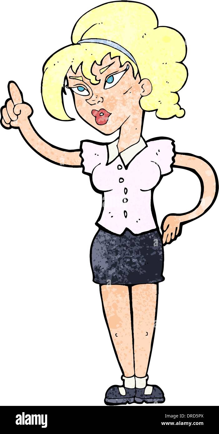 cartoon woman with idea Stock Vector Image & Art - Alamy