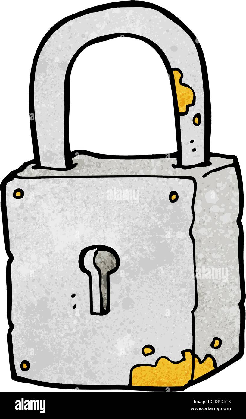 cartoon rusty lock Stock Vector Image & Art - Alamy
