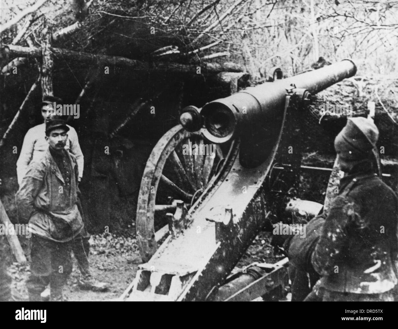 French artillery WWI Stock Photo - Alamy