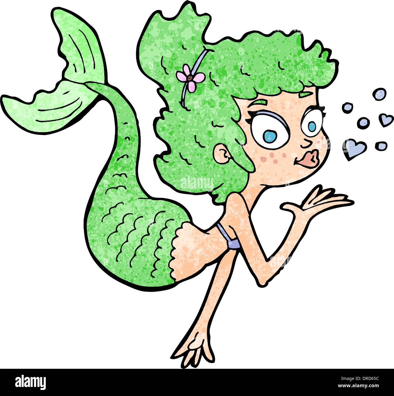 cartoon pretty mermaid Stock Vector Image & Art - Alamy