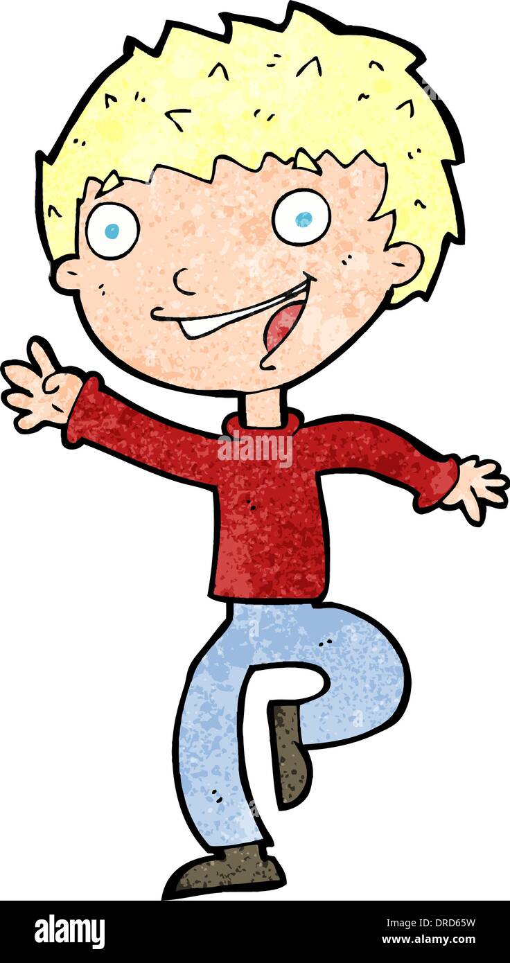 cartoon excited boy Stock Vector Image & Art - Alamy
