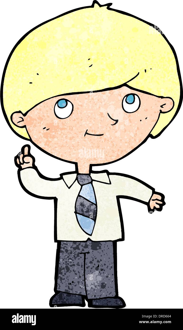 cartoon boy with idea Stock Vector Image & Art - Alamy