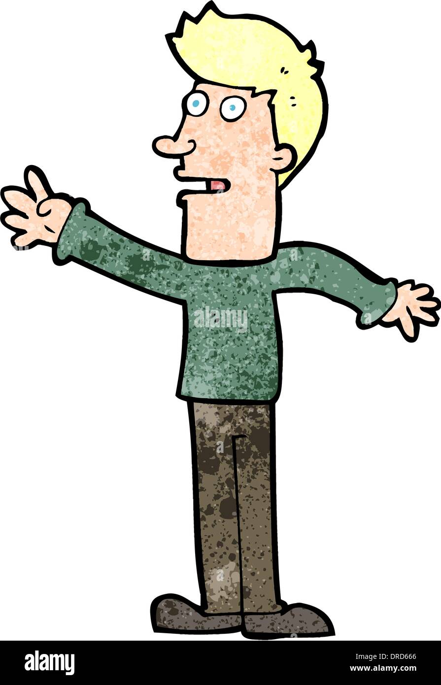 cartoon man reaching Stock Vector Image & Art - Alamy