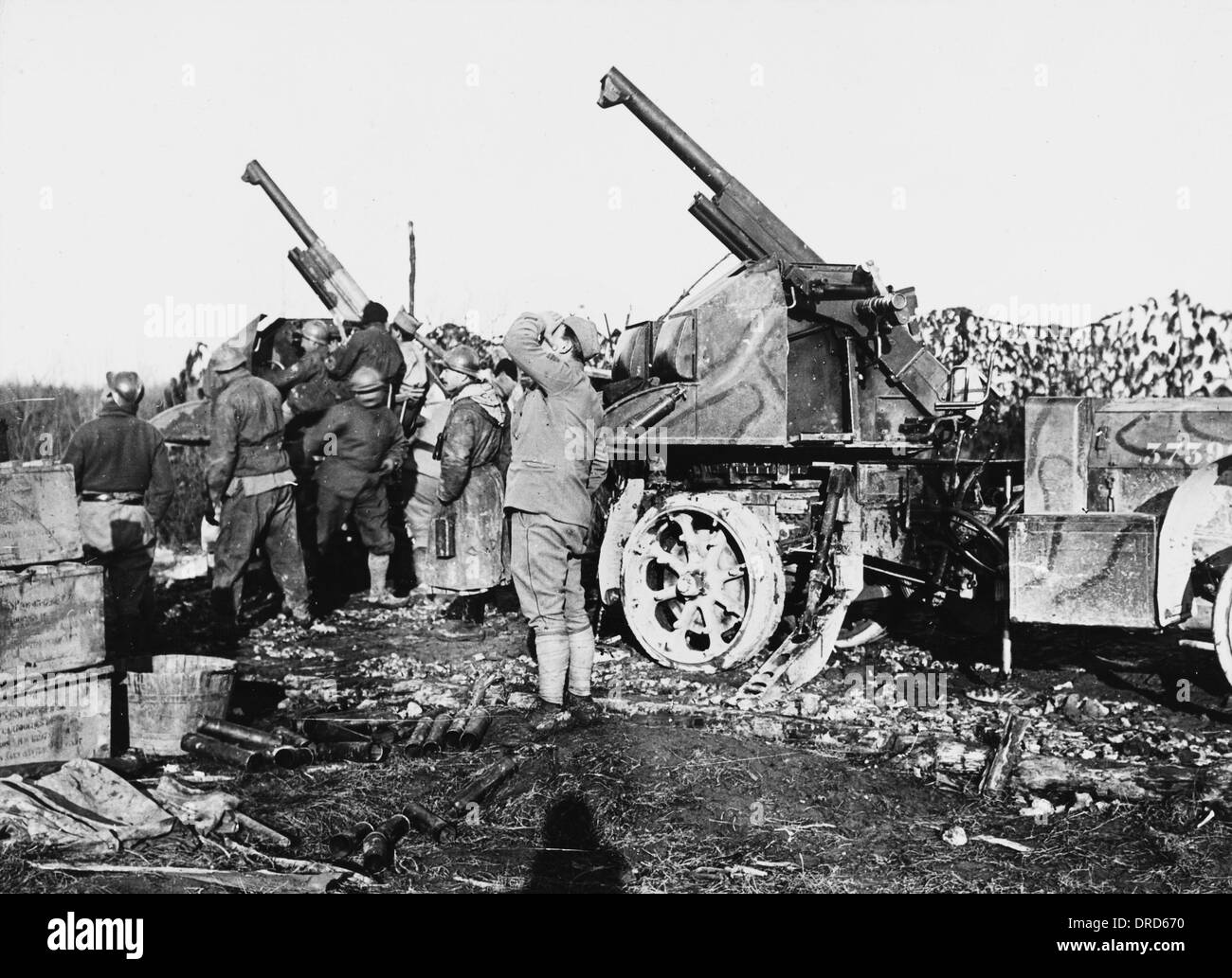 French artillery WWI Stock Photo - Alamy