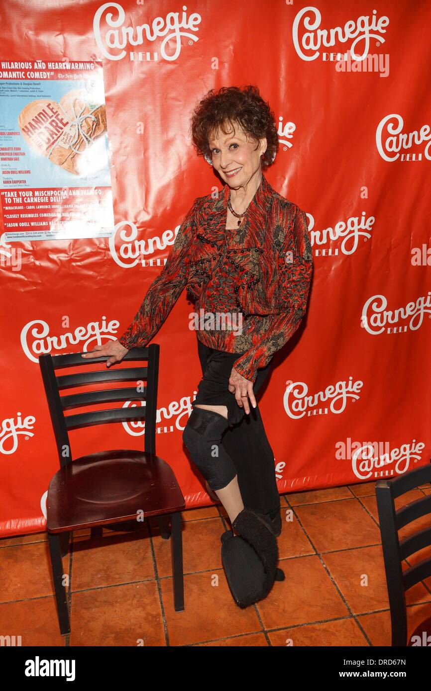 New York, NY, USA. 23rd Jan, 2014. Carol Lawrence in attendance for ...