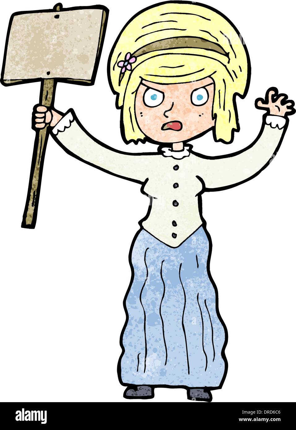 cartoon victorian woman protesting Stock Vector Image & Art - Alamy