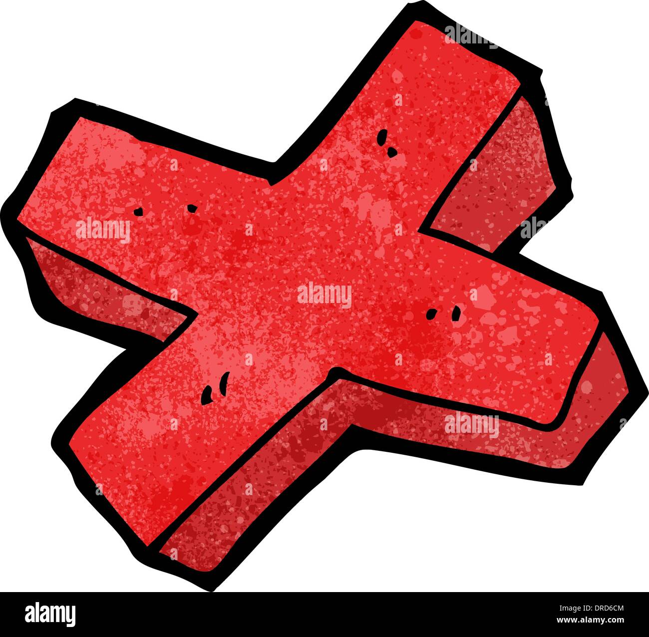 cartoon negative cross symbol Stock Vector Image & Art - Alamy