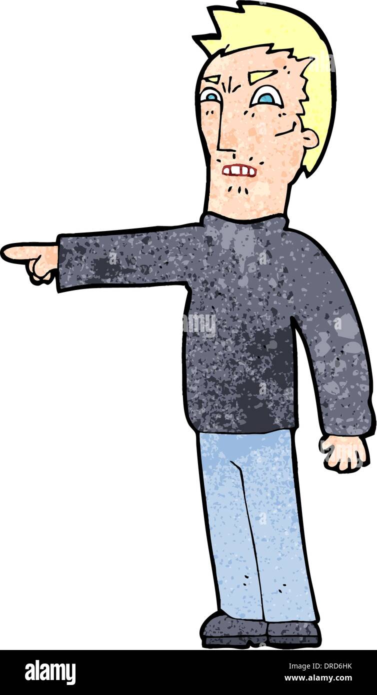 cartoon angry man pointing Stock Vector Image & Art - Alamy
