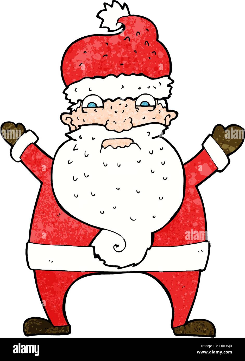 cartoon stressed out santa Stock Vector Image & Art - Alamy