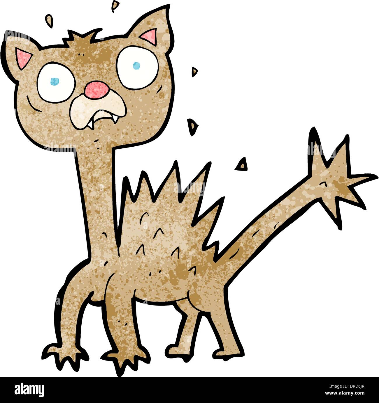 cartoon scared cat Stock Vector Image & Art - Alamy